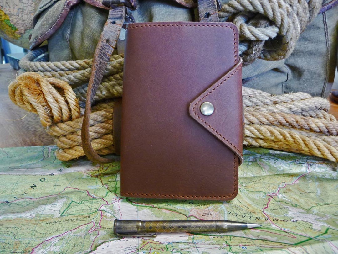 Leather Notebook Cover. Vegetable Tanned. Travelers Notebook. Full ...