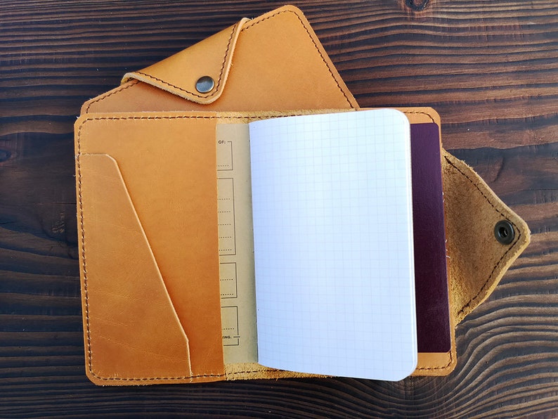 PASSPORT Leather Cover, Customize Cover, Name, Initials, Tan Color ...