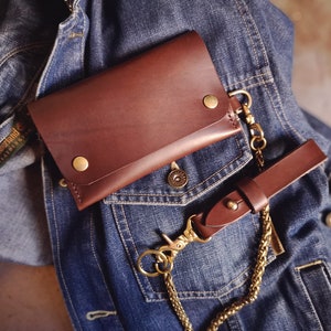 Old School Wallet, Biker Wallet, Trucker, With Personalize Option, Men ...