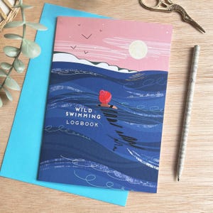 Sea Swimming Logbook Wild Swimmer Gift Wild Swimming Notebook Sea ...