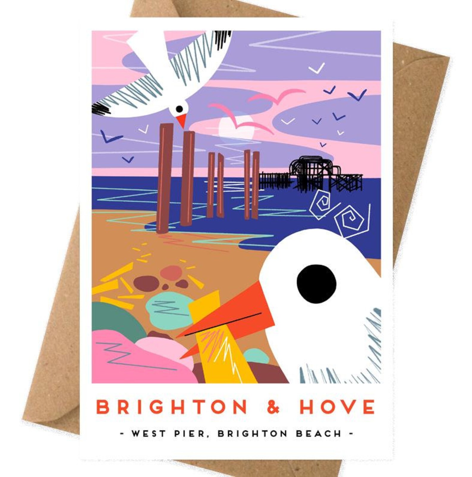 Brighton and Hove Card - Etsy