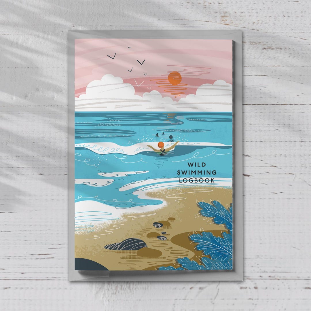 Wild Swimming Logbook Sea Swimmer Gift Wild Swimmer Notebook Sea ...