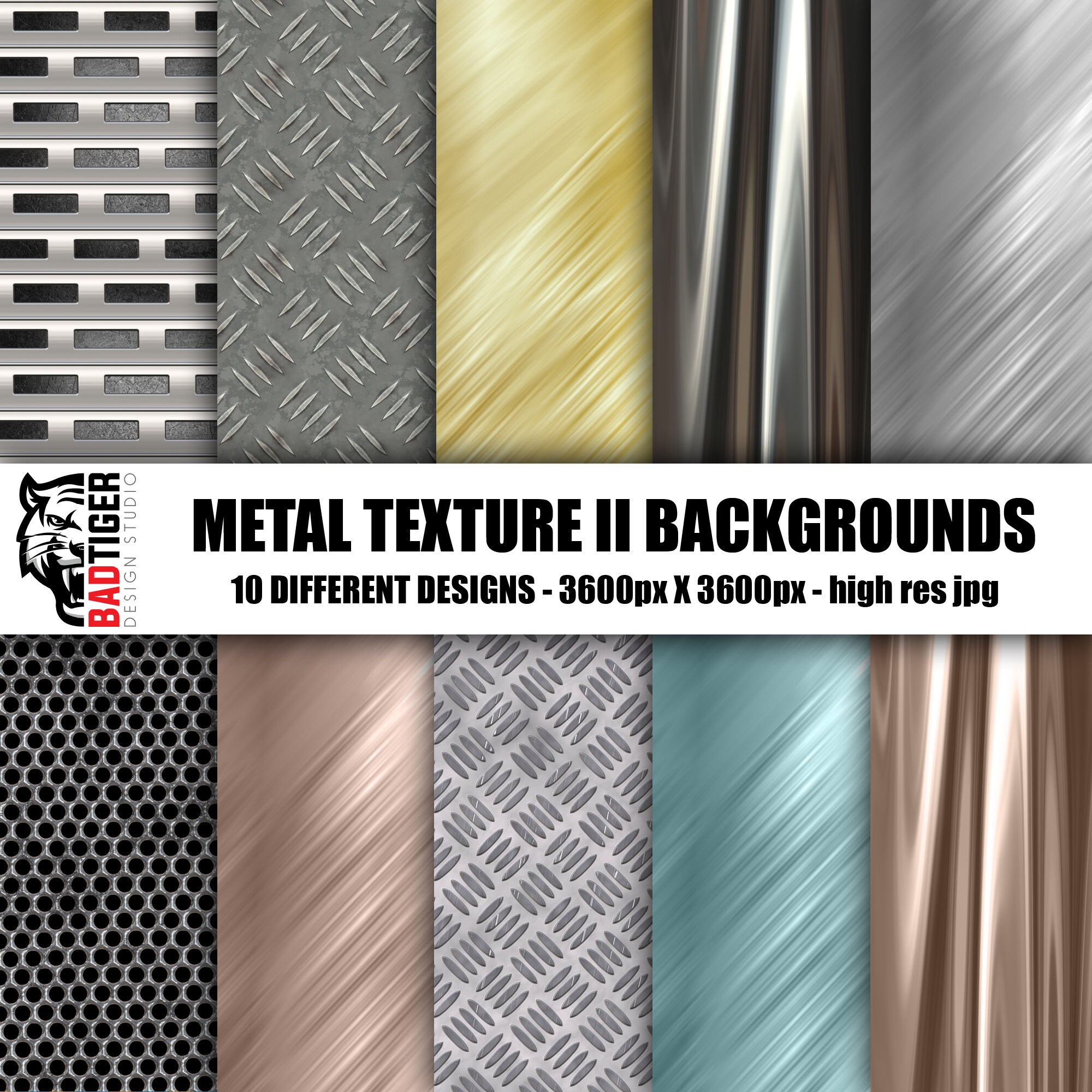 Metal Texture Digital Paper, Metal Texture Scrapbook Paper, Digital ...