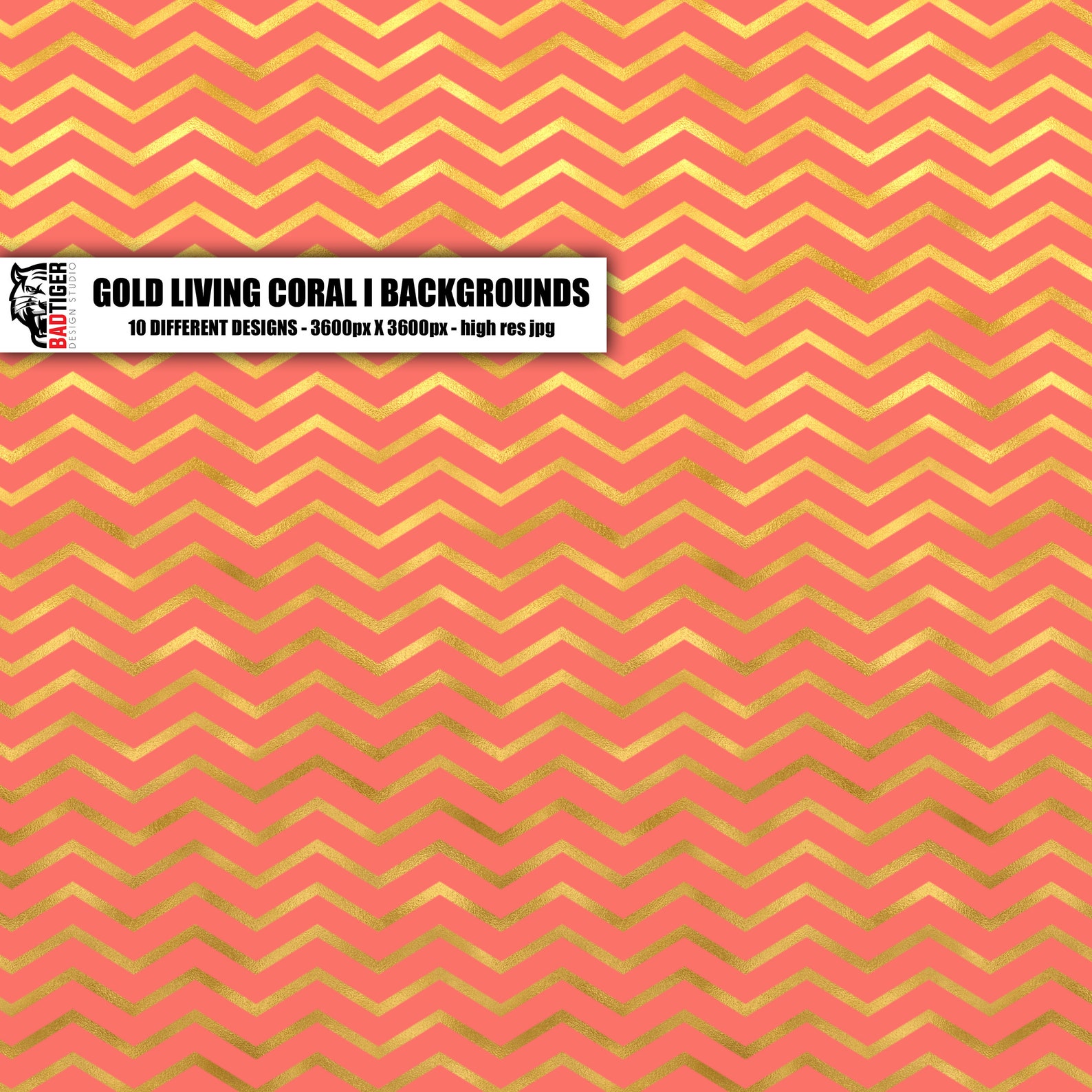 Coral Digital Paper, Coral Cardstock, Coral Texture Digital Paper, Gold ...