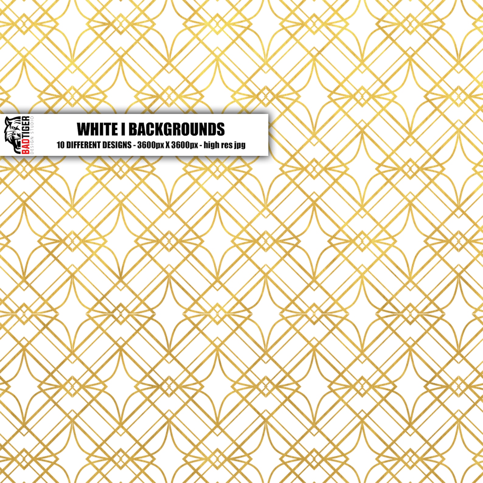White Gold Pattern Damask Texture Digital Paper Gold Pattern - Etsy