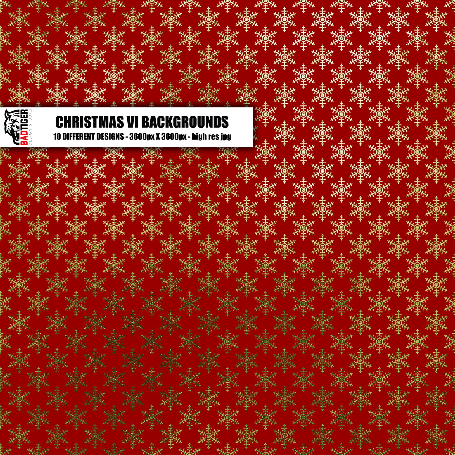 Red Green Digital Paper Red Gold Christmas Paper Traditional - Etsy