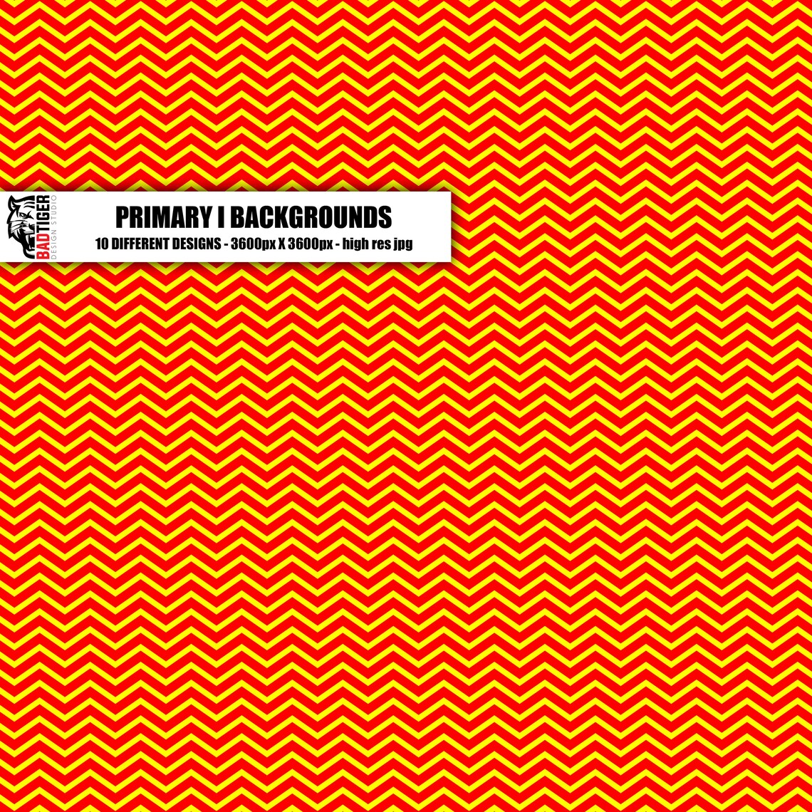 Pop Art Primary Colour Patterned Digital Paper, Primary Scrapbook Paper ...