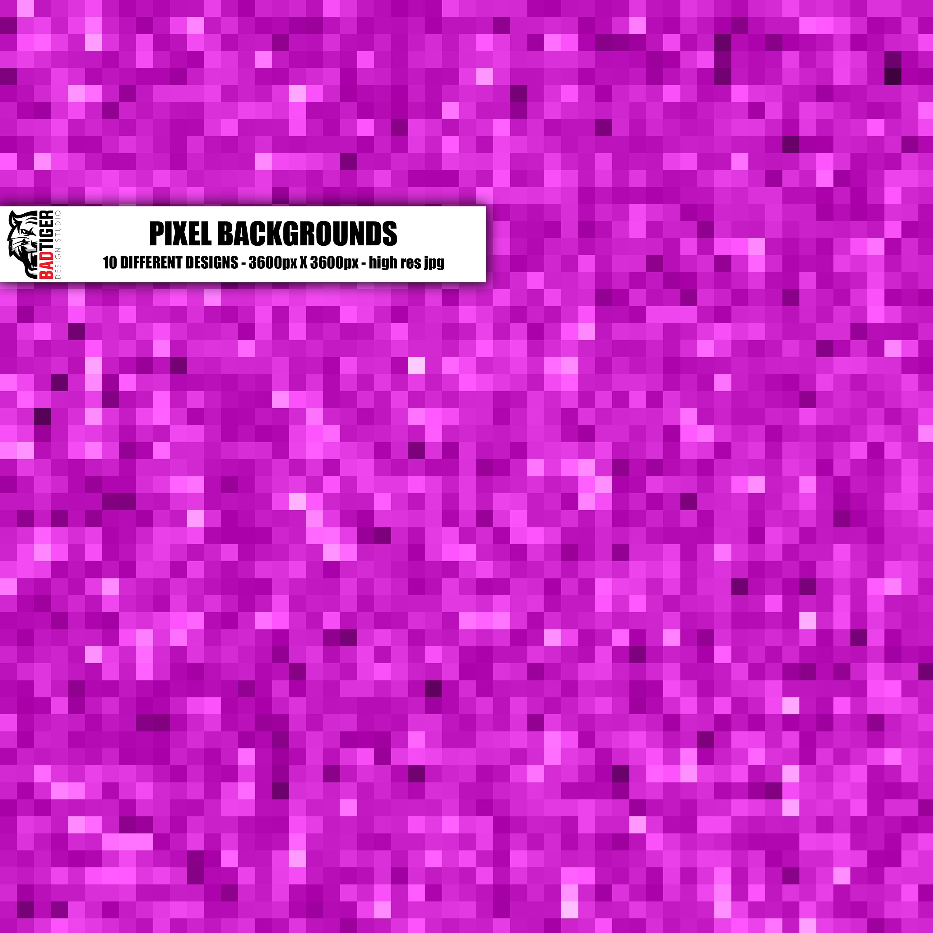 Pixel Digital Paper, Minecraft Paper, Pixel Scrapbooking Paper, Digital ...