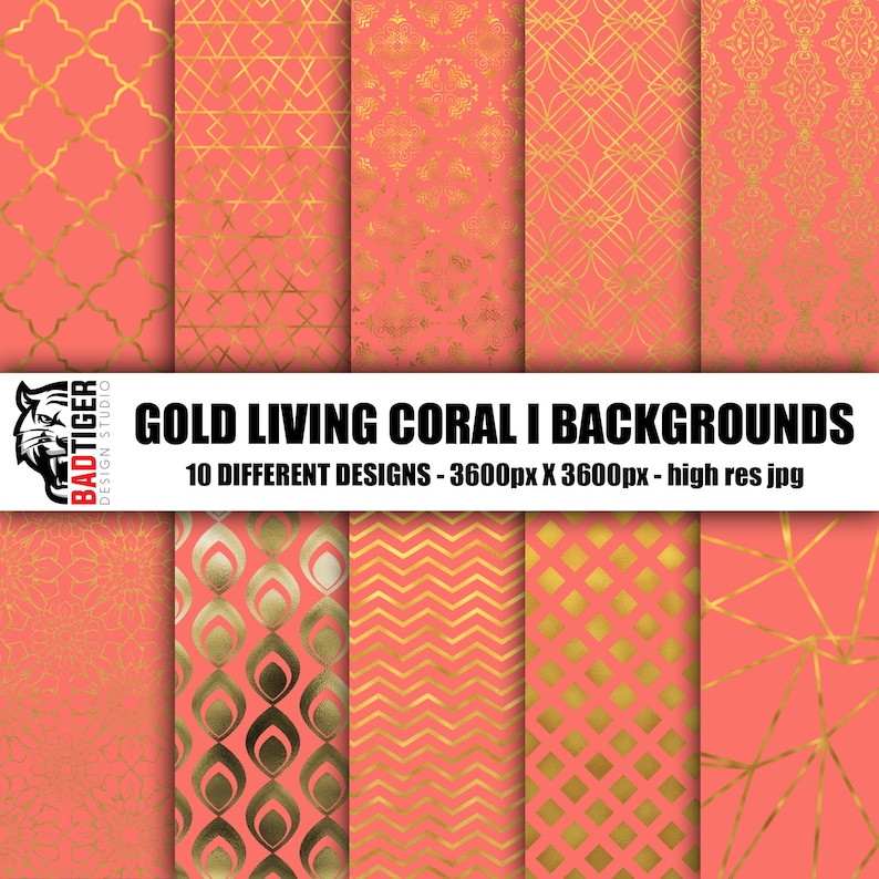 Coral Digital Paper Coral Cardstock Coral Texture Digital | Etsy