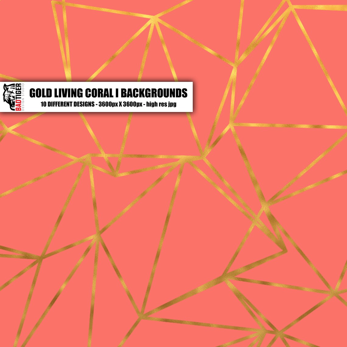 Coral Digital Paper, Coral Cardstock, Coral Texture Digital Paper, Gold ...