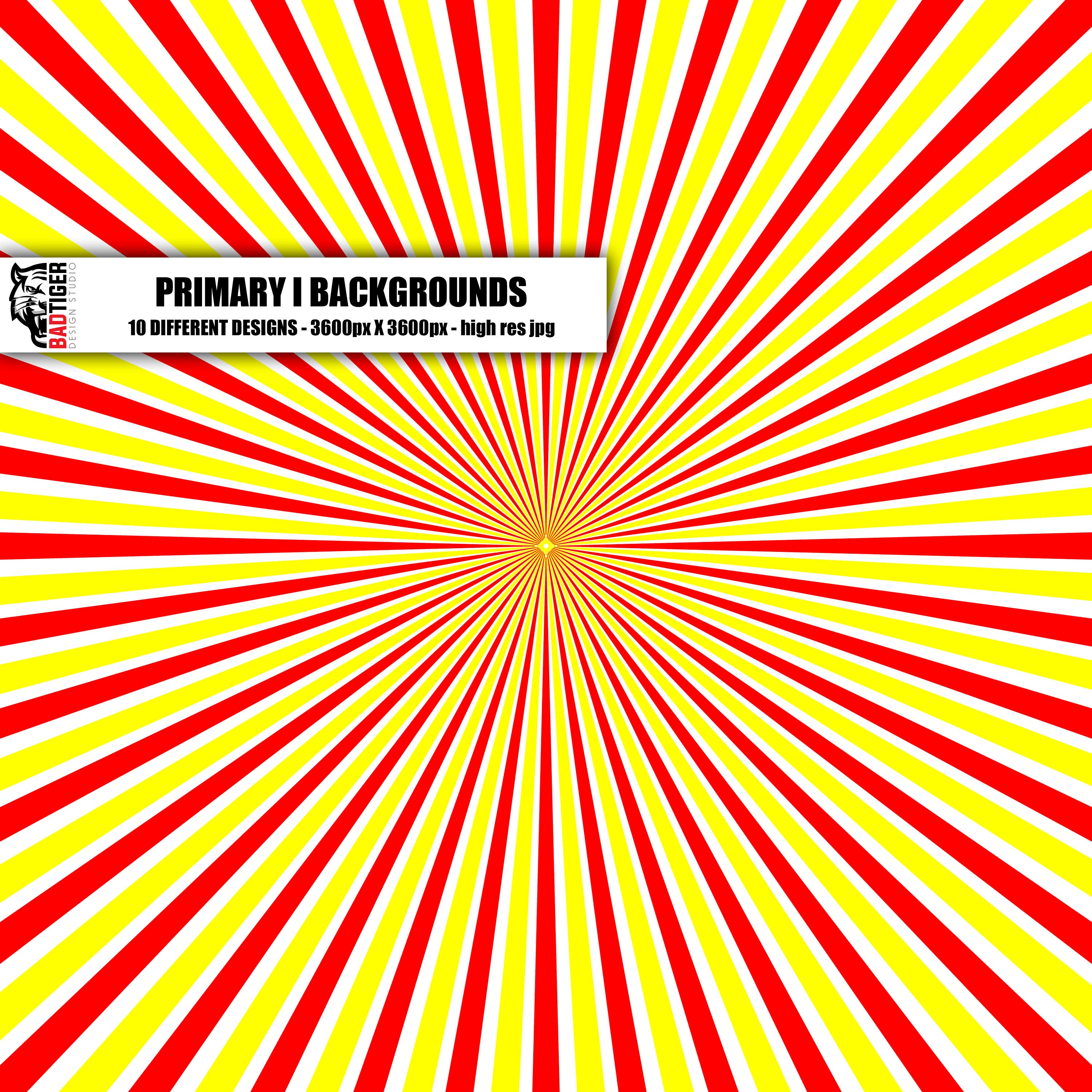 Pop Art Primary Colour Patterned Digital Paper, Primary Scrapbook Paper ...