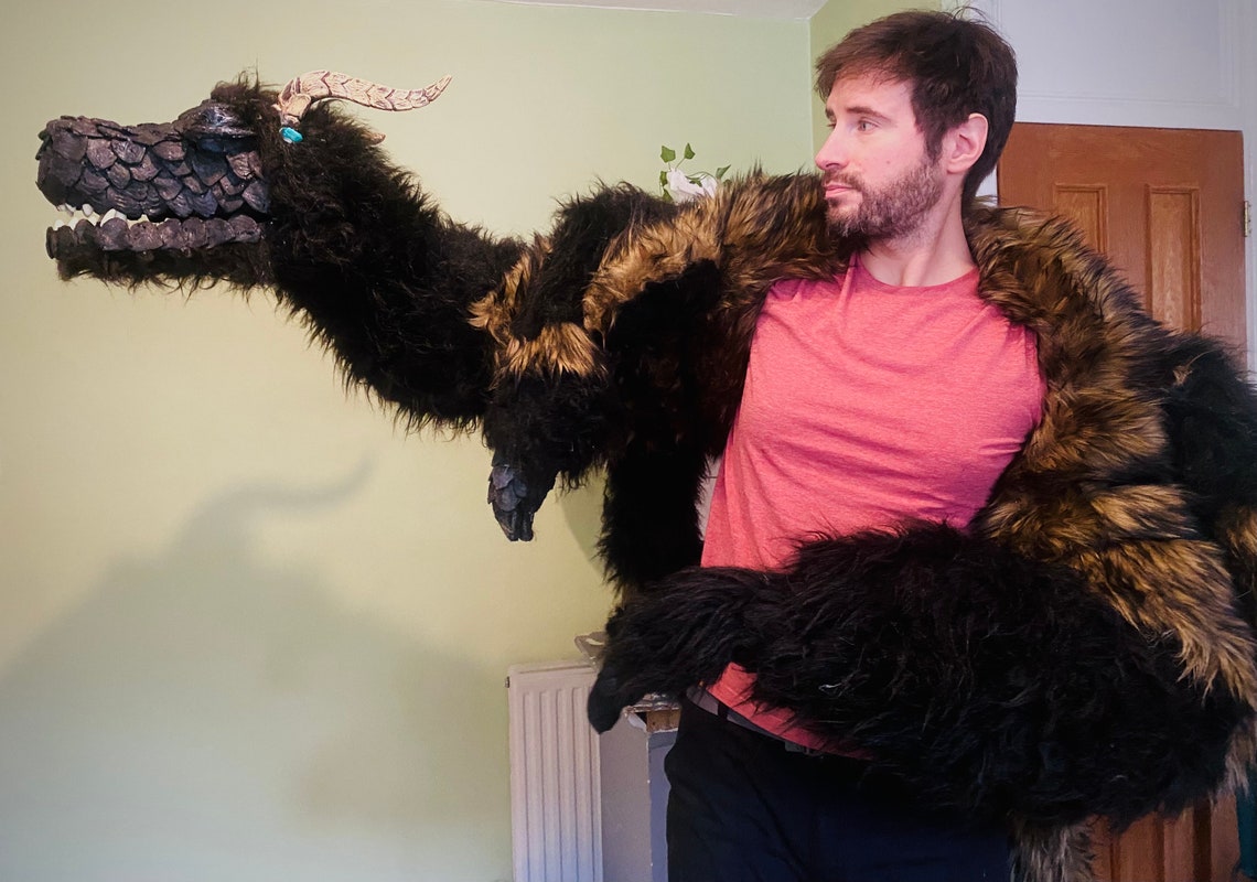 Smoke Breathing Blinking Dragon Puppet Commission - Etsy