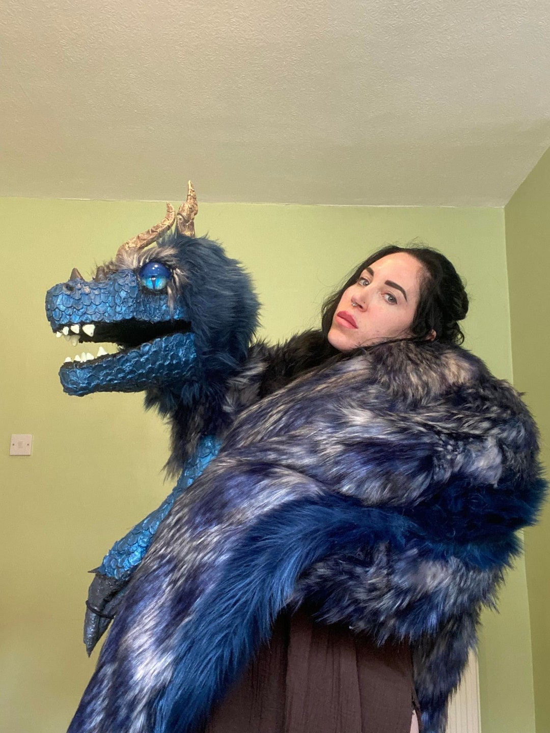 Custom Partial Scaled Blinking Shoulder Puppet - Etsy