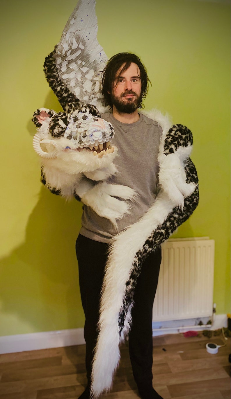 Custom Partial Latex Blinking Shoulder Puppet With Wings Commission ...