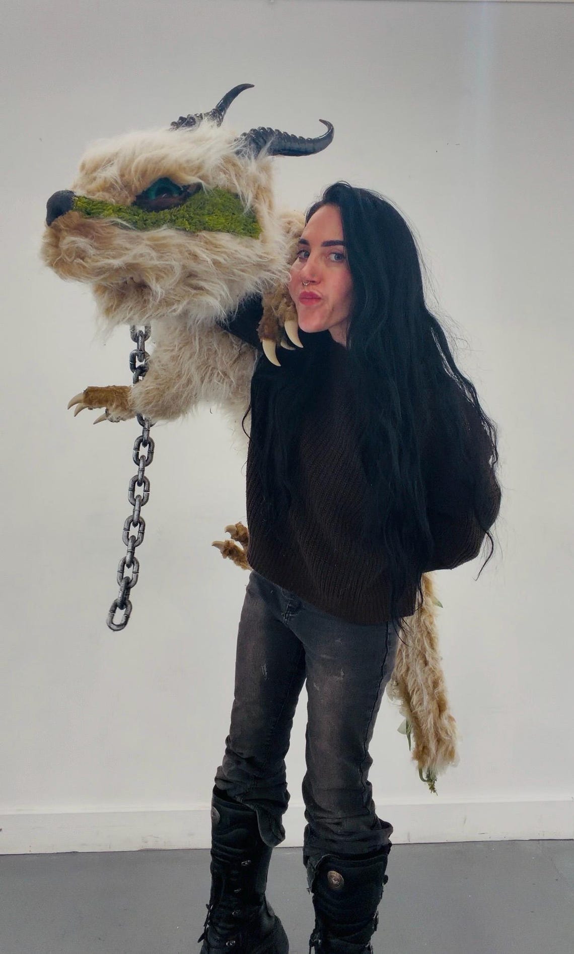 Made to Order Custom Blinking Shoulder Dragon Puppet - Etsy