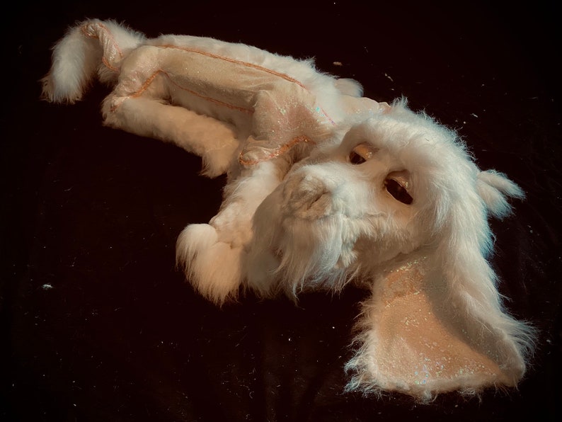 Winking and Blinking Falkor Inspired Shoulder Puppet - Etsy