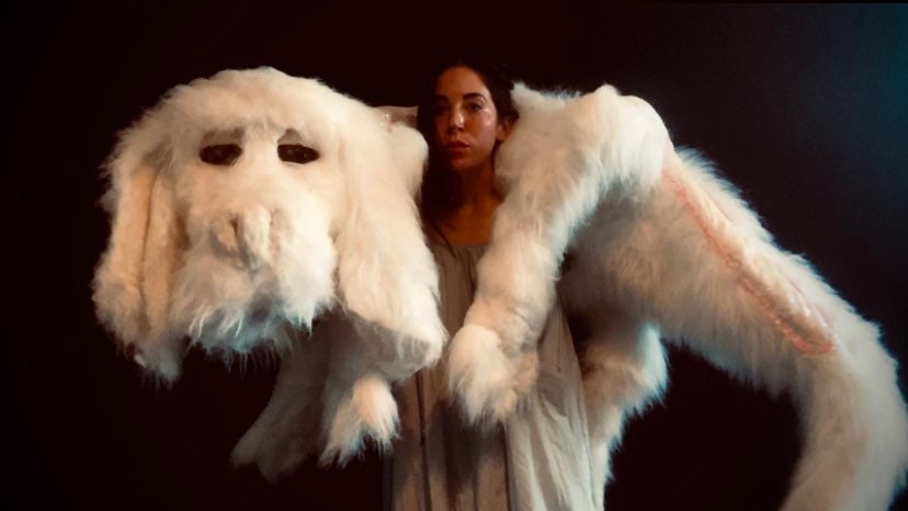 Winking and Blinking Falkor Inspired Shoulder Puppet - Etsy