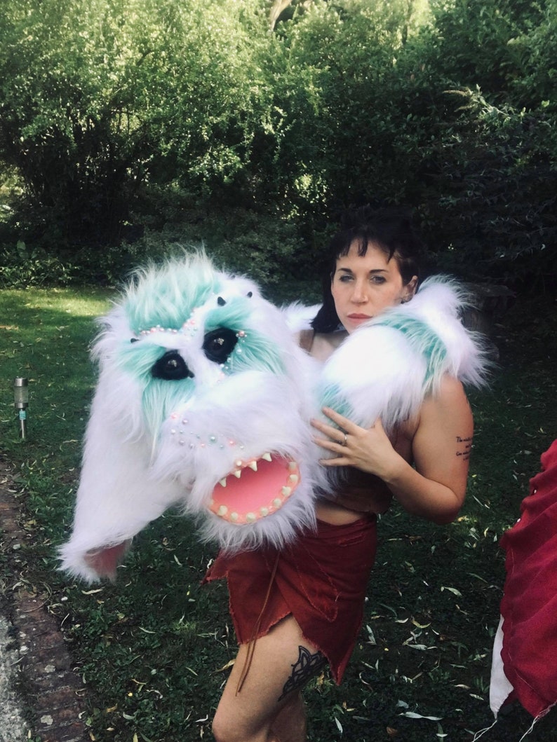SOLD Custom Blinking Dragon Shoulder Puppet Etsy