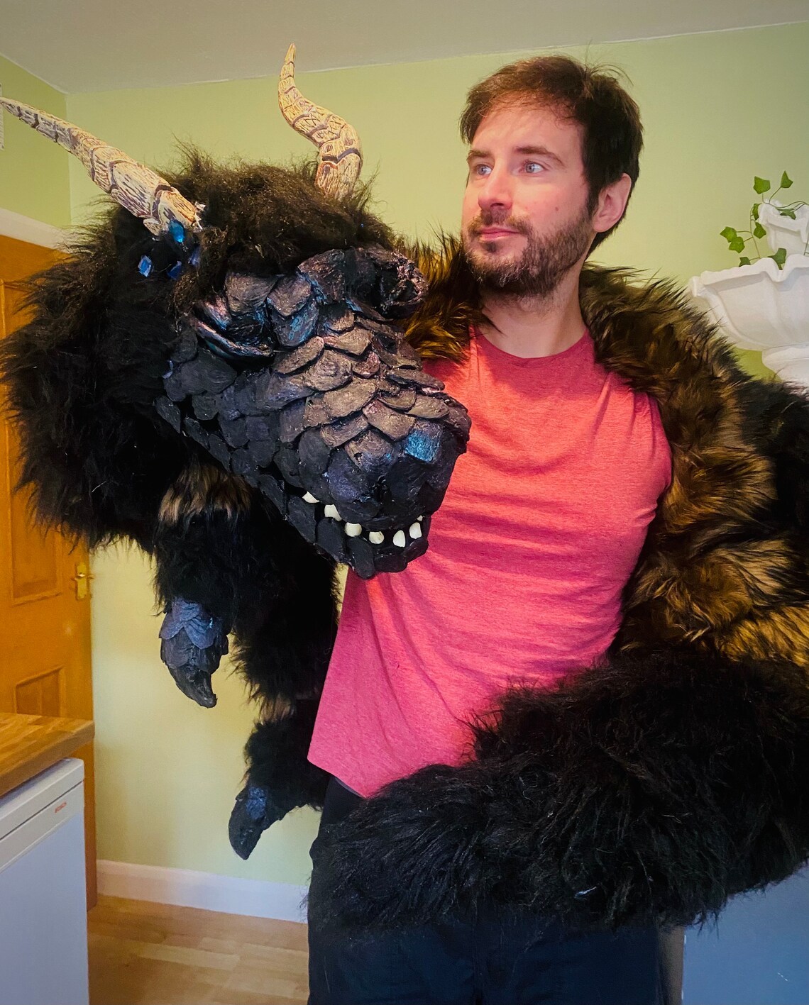 Smoke Breathing, Blinking, Dragon Puppet Commission - Etsy