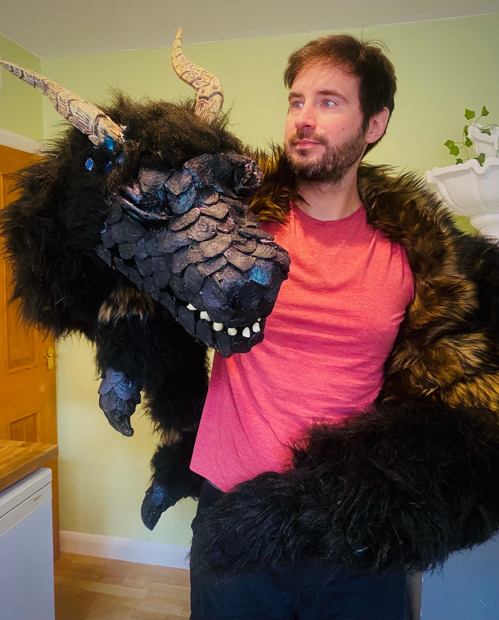 Smoke Breathing, Blinking, Dragon Puppet Commission - Etsy