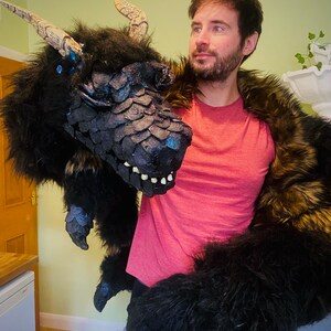 Made to Order Custom SMOKE BREATHING, Blinking, Dragon Puppet - Etsy