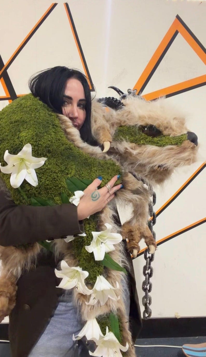 Made to Order Custom Blinking Shoulder Dragon Puppet - Etsy