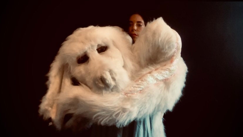 Winking and Blinking Falkor Inspired Shoulder Puppet - Etsy