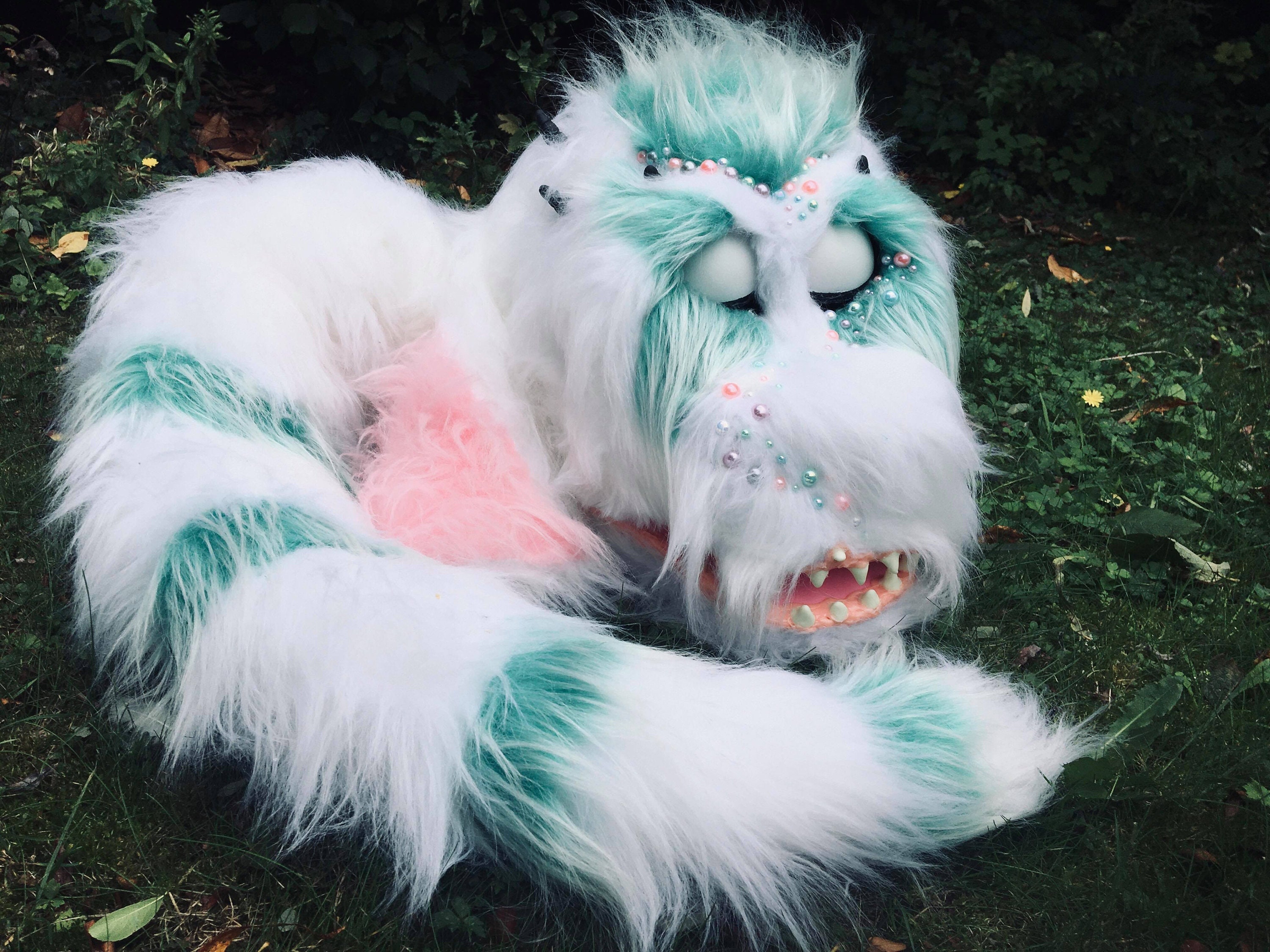 SOLD- Custom Blinking Dragon Shoulder Puppet - Etsy