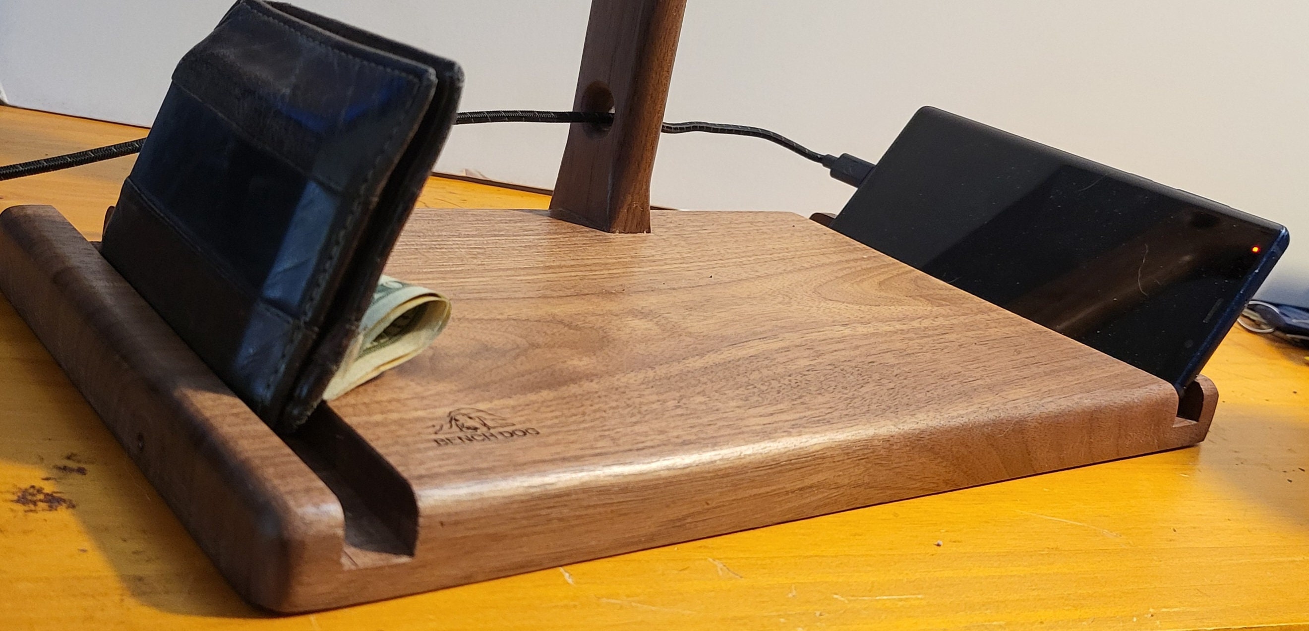Custom Wood CPAP Machine Bedside Stand Base W/accessory Slots for Phone ...
