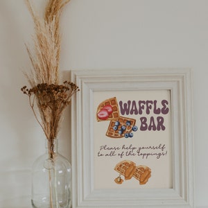 Waffle Bar Display Download, Printable Waffle Bar Sign, Digital ...