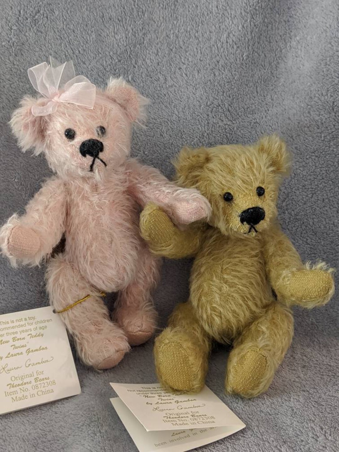 New Born Teddy Twins,theodore Bears,twin Bear Cubs,artist Laura Gamboa ...