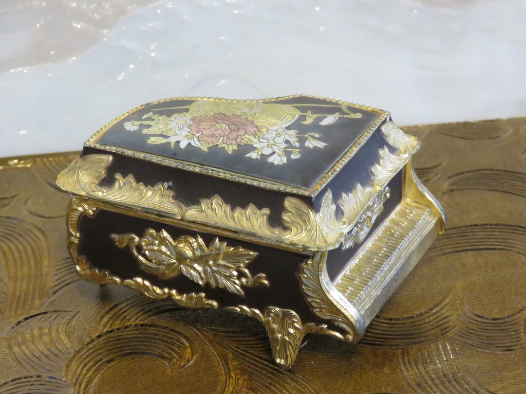 Vintage Grand Piano Trinket Box - Etsy