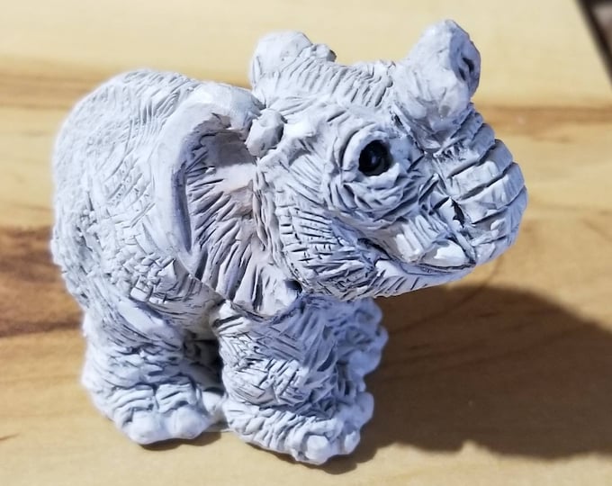 Stone Critters Little's/baby Elephant/miniature Figurine/vintage ...