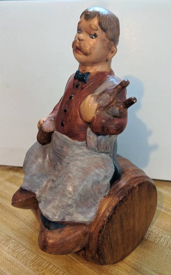 Vintage Ceramic Barware Figurinekitchen Decorwine Themed - Etsy