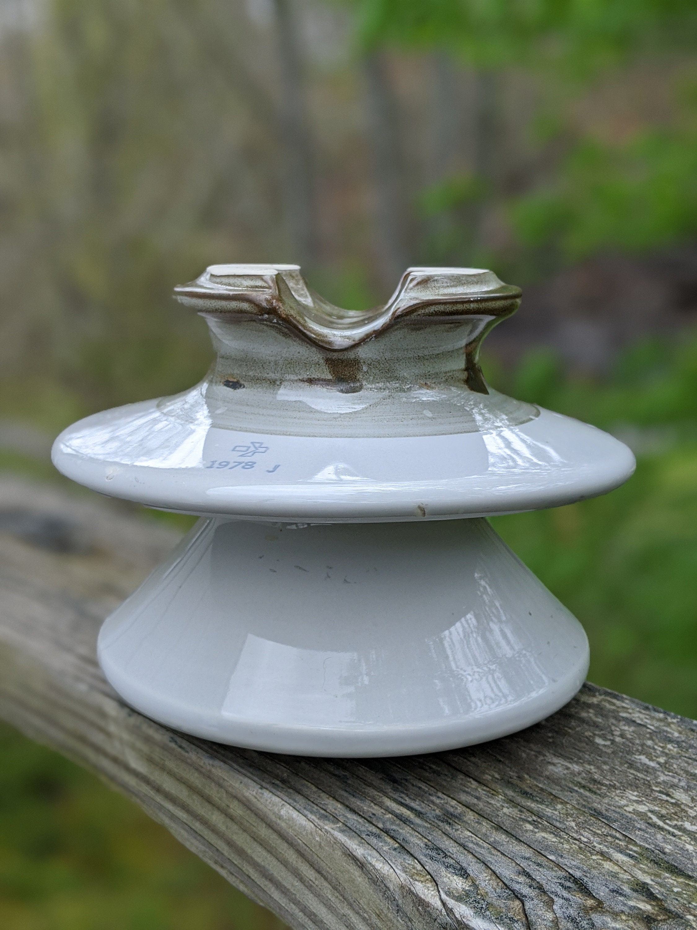 Vintage LARGE 8 Diameter Ceramic Insulator/industrial Decor/telegraph ...