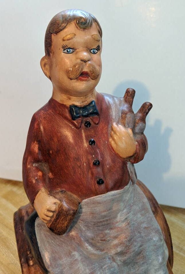 Vintage Ceramic Barware Figurinekitchen Decorwine Themed - Etsy