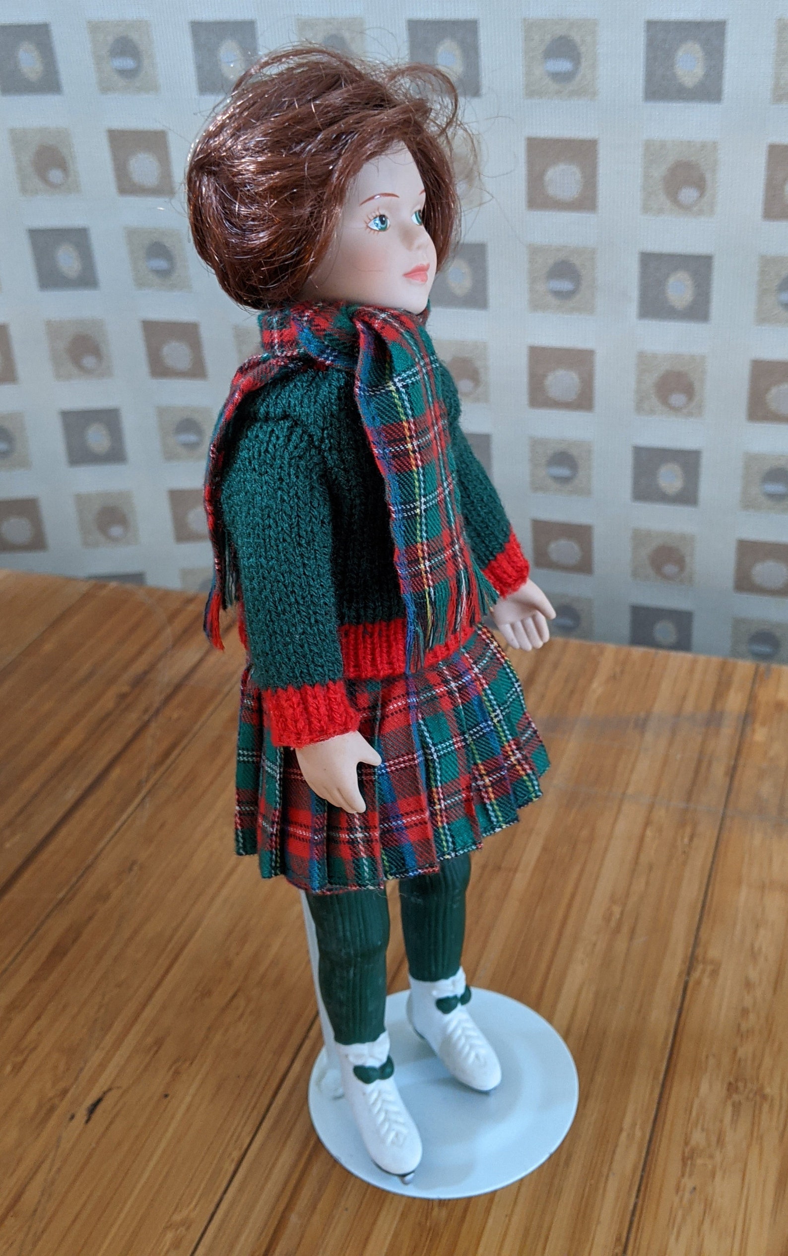 Vintage Avon Porcelain Doll 1991 Skating Party Ice Skates Etsy