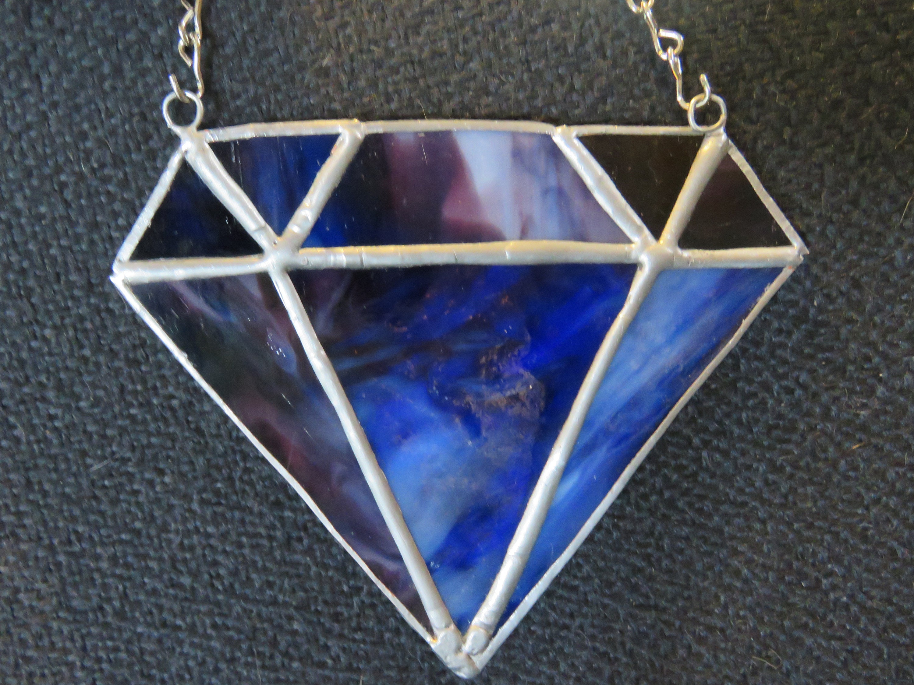 Stained Glass Gem/jewel Sun Catcher/faceted Gem Stone Sun - Etsy Sweden