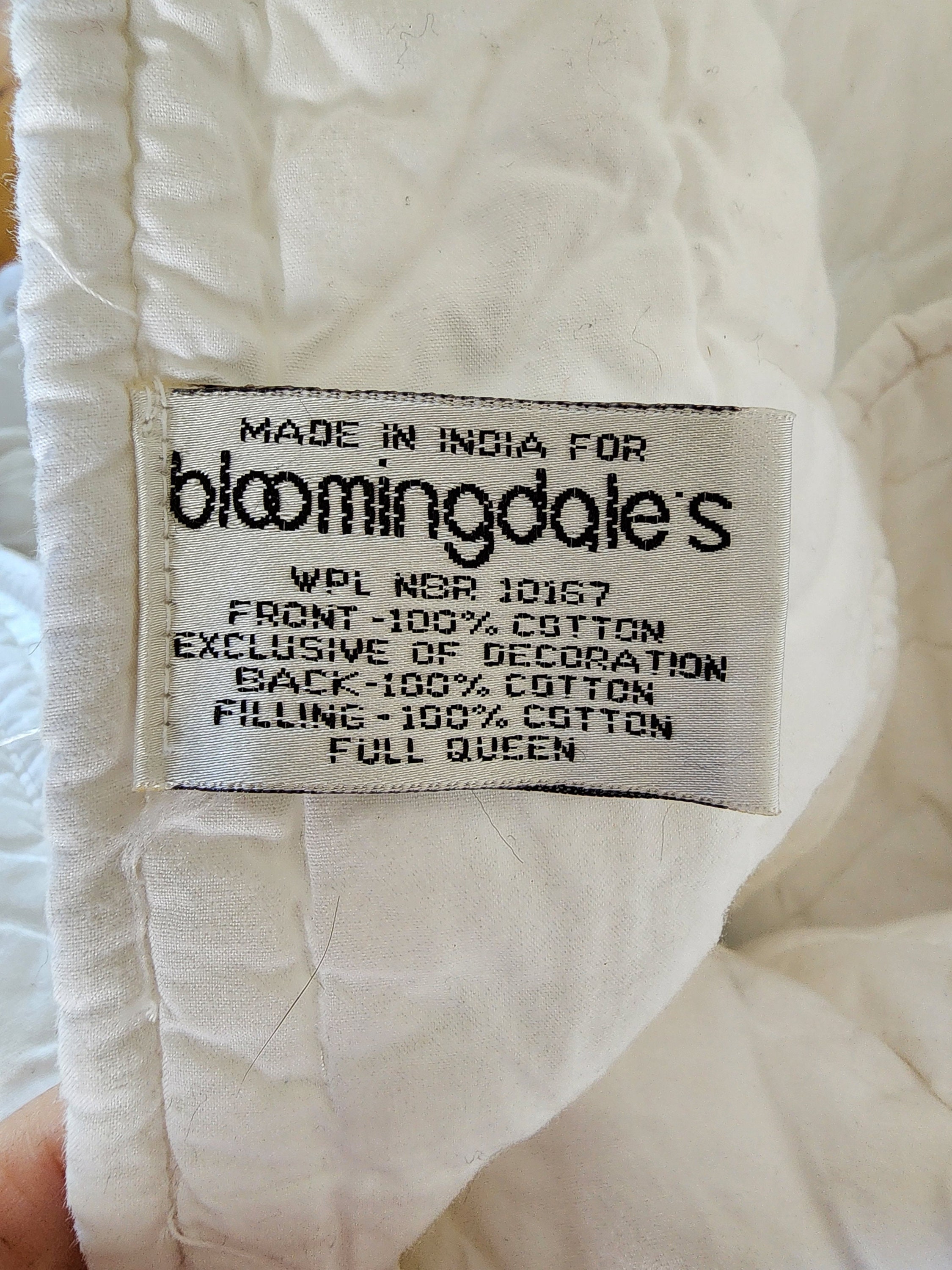 Vintage Bloomingdale's 3 Piece Set Full Queen Quilt and 2 Pillow Shams ...