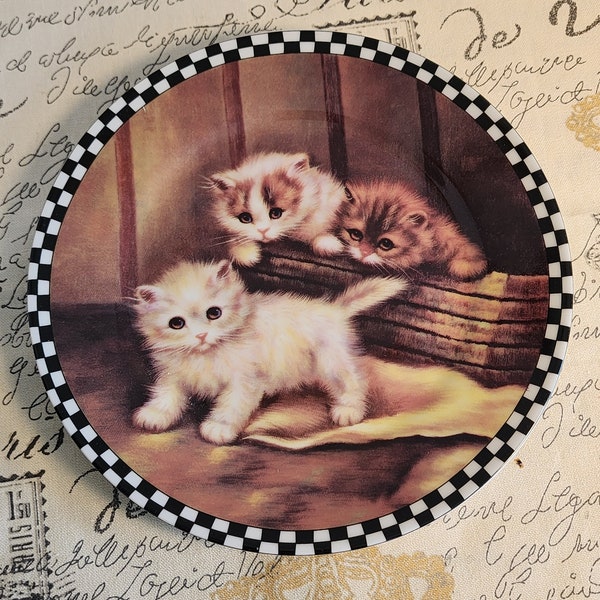 Cat Decorative Plate - Etsy