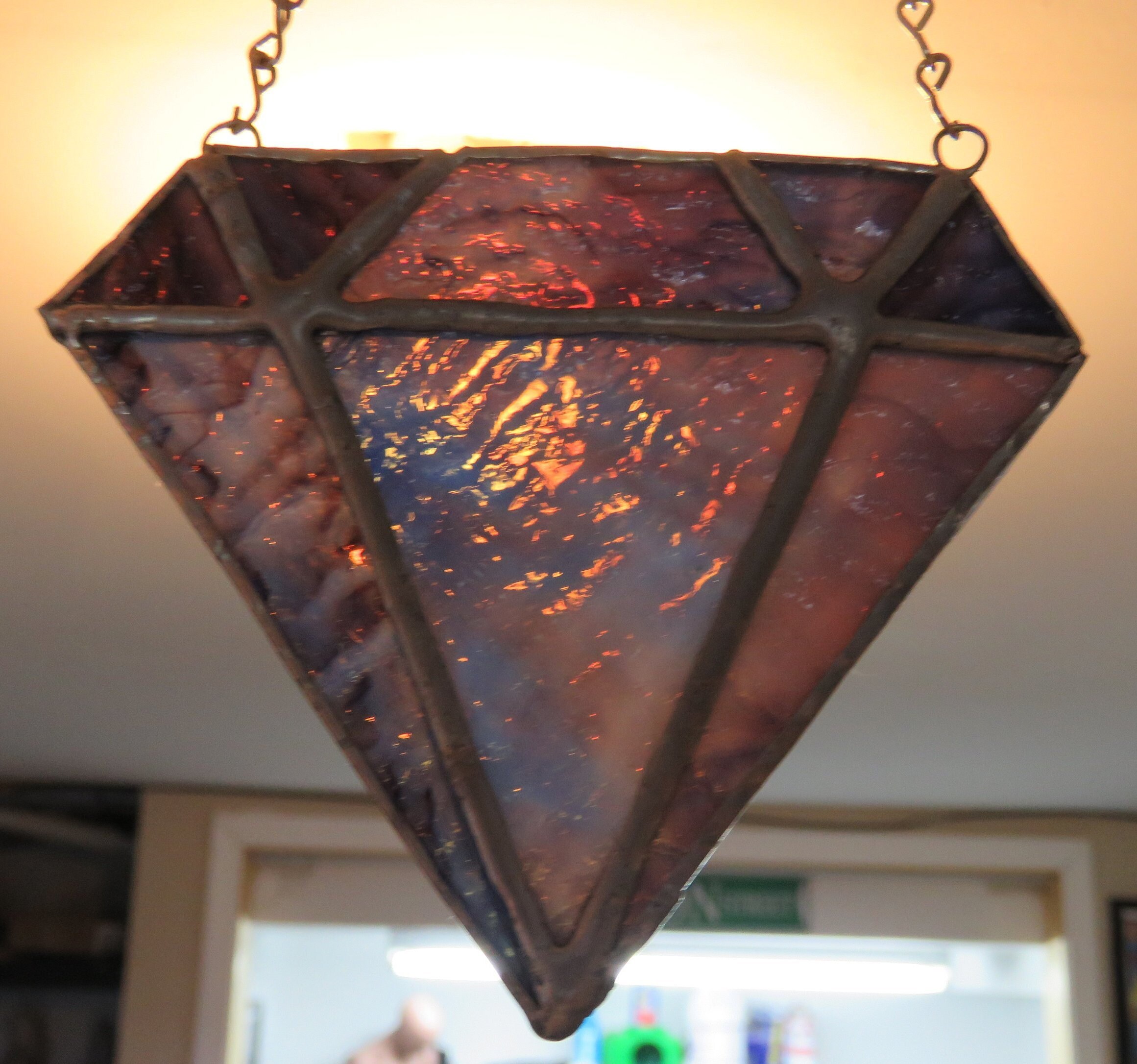 Stained Glass Gem/jewel Sun Catcher/faceted Gem Stone Sun Catcher ...