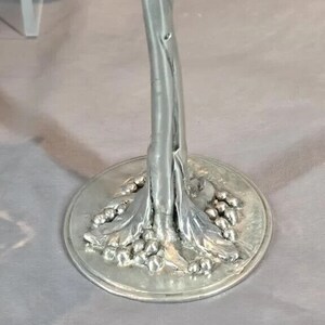 CASTOR COOPER Pewter Footed Stems Wine/water Crystal Glasses Set of 4 ...