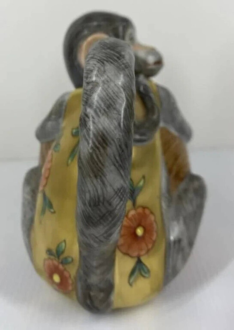 Porcelaine De Paris Monkey Teapot C. 20th Century Polychrome - Etsy