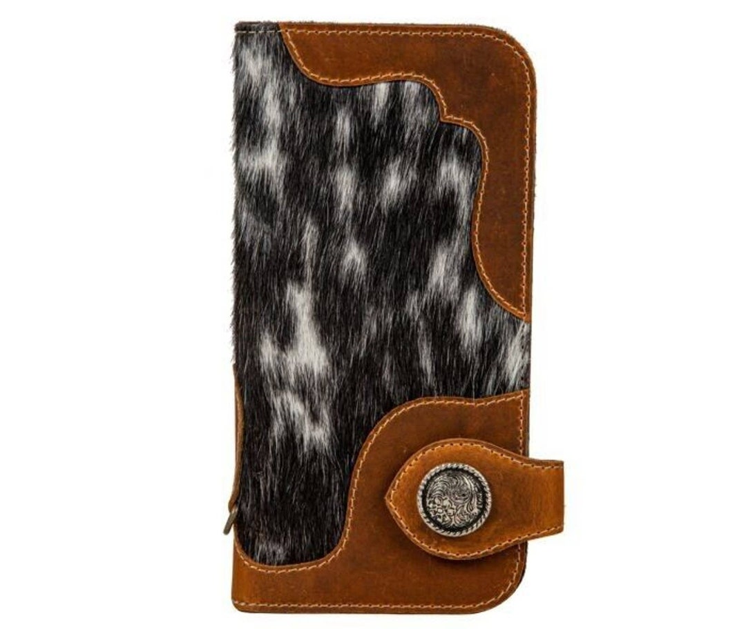 Myra Bag Palodan Hair-on Hide Credit Card ID Holder Wallet - Etsy