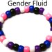 Gender Fluid Pride Bracelet - Custom Pronouns - Etsy