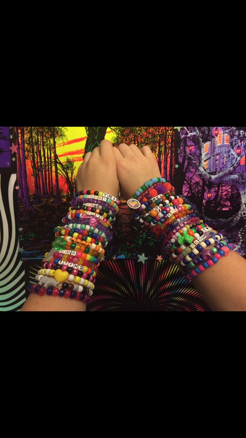 10 Customizable Kandi Bracelets | Etsy