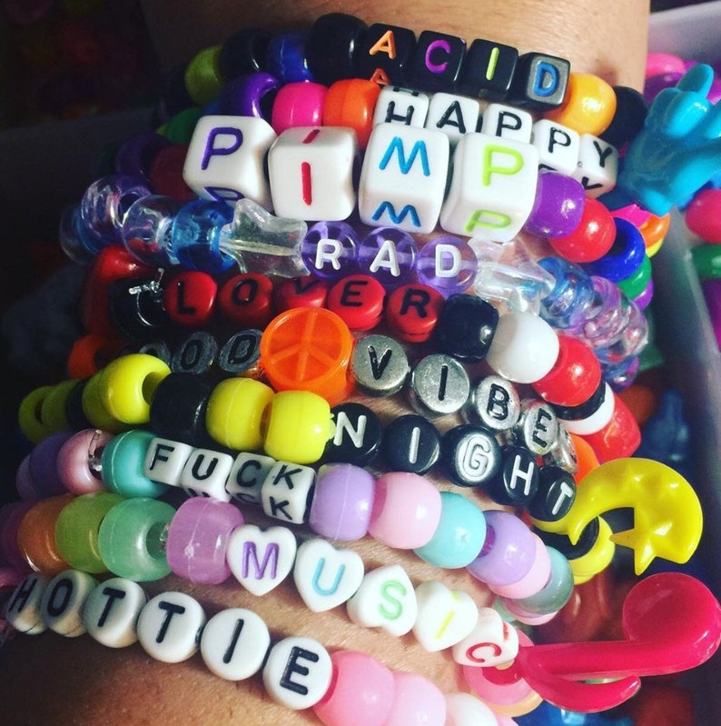 20 Kandi Bracelet's Random Assortment | Etsy