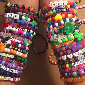 20 Kandi Bracelet's Random Assortment | Etsy