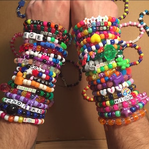 5 Customizable Kandi Bracelets | Etsy