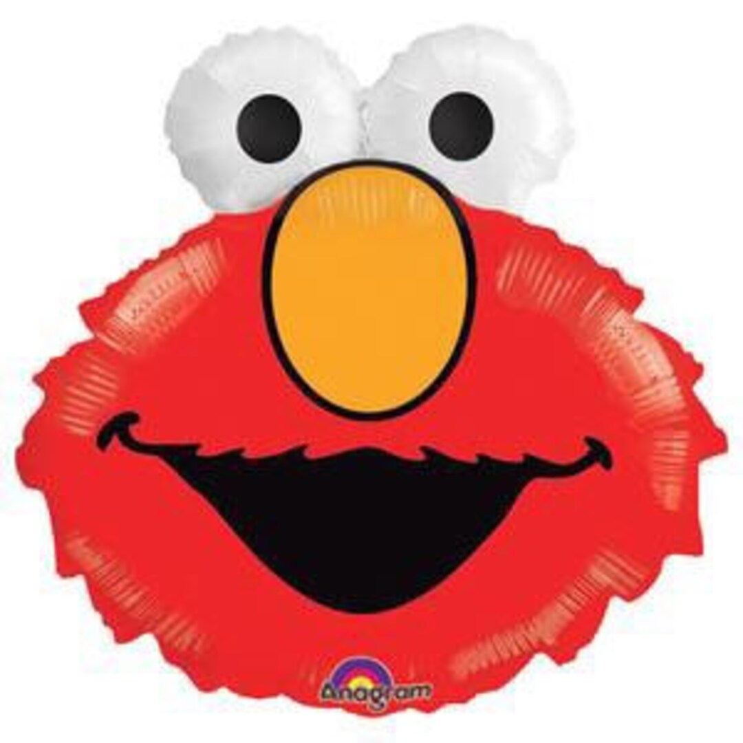 Elmo Head 20” Balloon, Elmo Birthday Party - Etsy